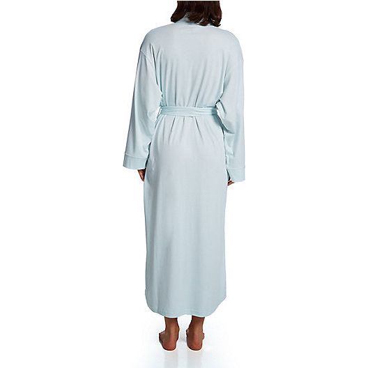 P. Jamas Butterknit Long Robe - Blue – Protocol